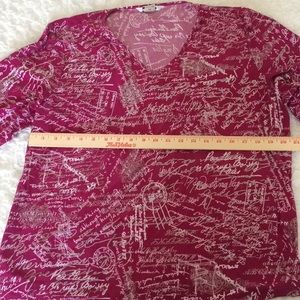 Peter Nygard | Tops | Nygard Collection Purple 34 Sleeve Top | Poshmark